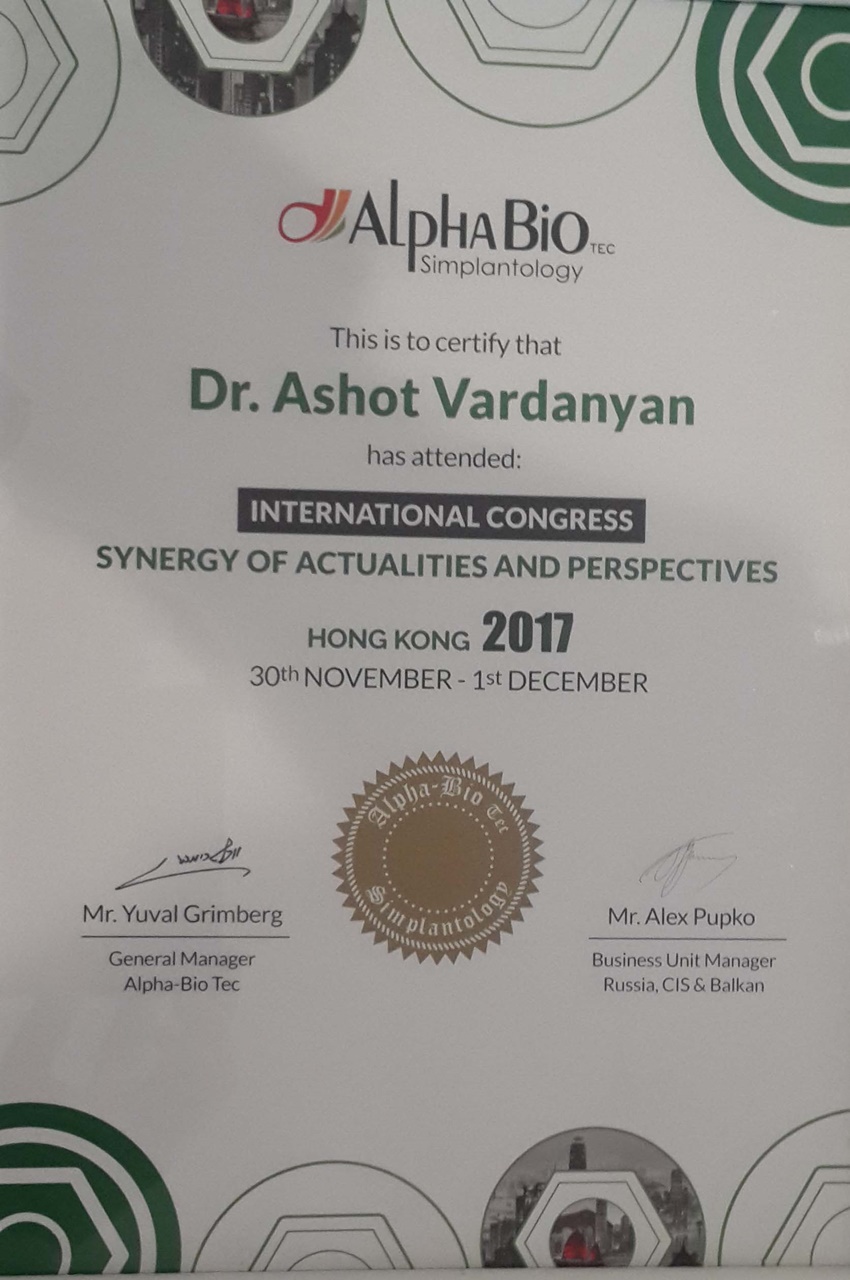 Dr. Ashot S. Vardanyan